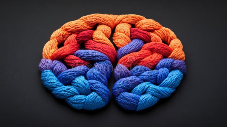 A Vivid Array of Intertwined, Multi-colored Threads, Shaped Like a ...