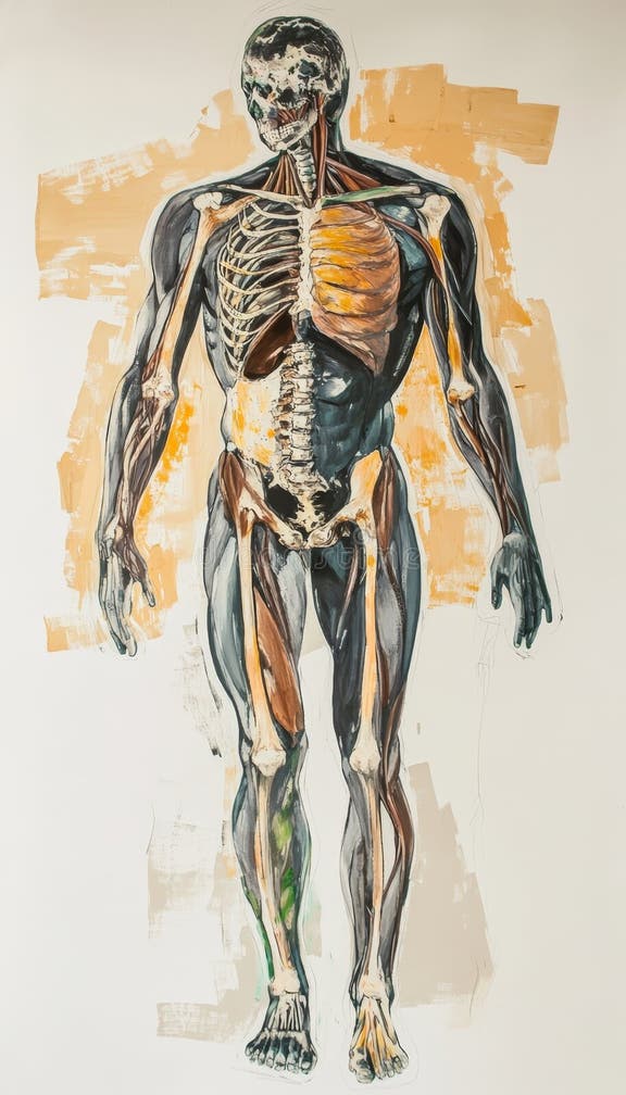 Vivid Artistic Depiction of Declining Muscle Function, Bone Density ...