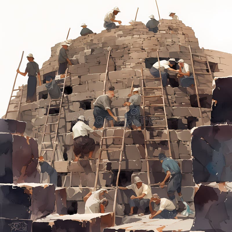 Constructive Collaboration: Teamwork in Stone Quarry Stock Image ...