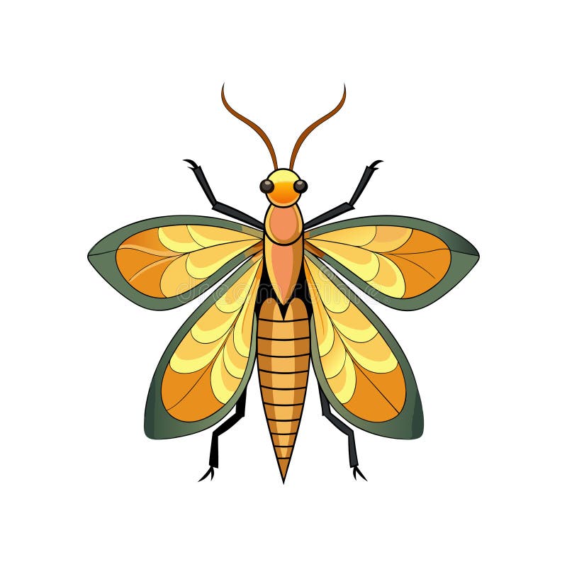 Vivid Artwork of Fall Webworm Stock Image - Illustration of nature ...