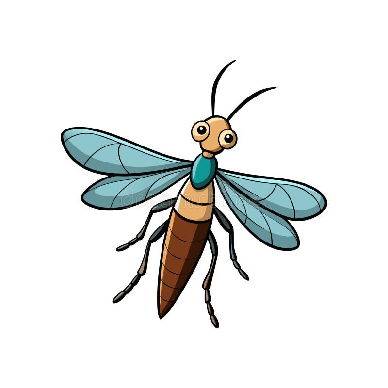 Vivid Artwork of Mayfly stock illustration. Illustration of cute ...