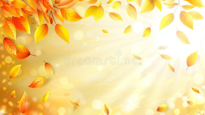 Vivid Autumn Leaves Create a Warm Contrast Background, Ideal for ...