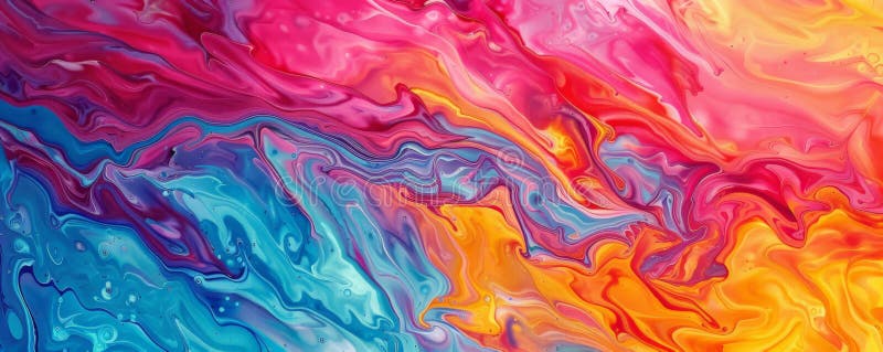 A Vivid Backdrop with a Blend of Bright, Bold Colors in an Abstract ...