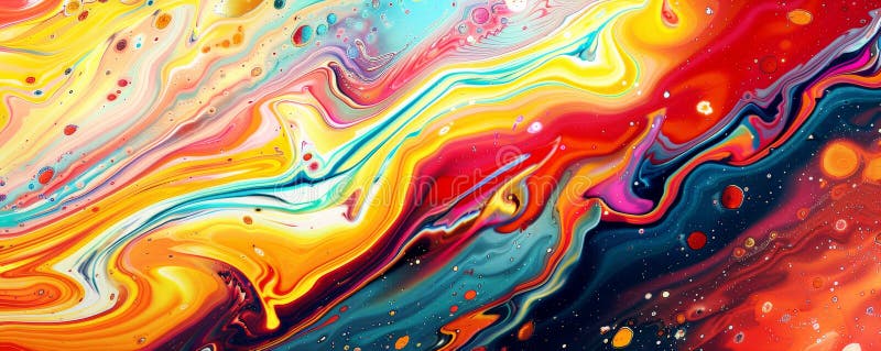 A Vivid Backdrop with a Blend of Bright, Bold Colors in an Abstract ...