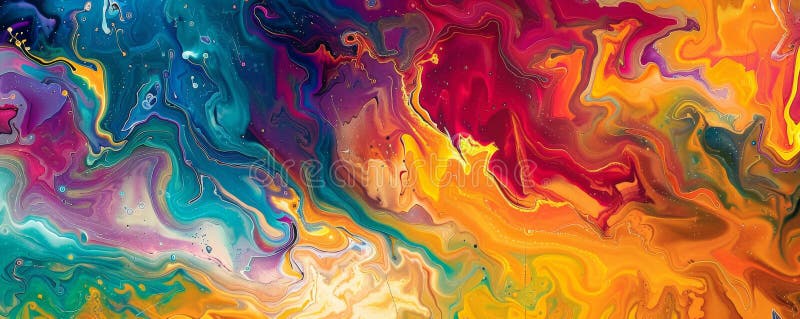 A Vivid Backdrop with a Blend of Bright, Bold Colors in an Abstract ...