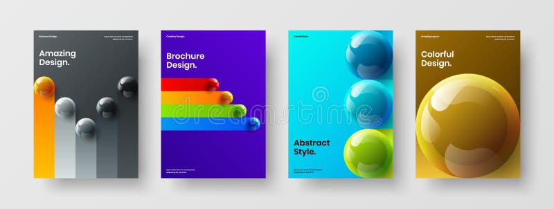 Vivid Banner Design Vector Template Bundle Stock Vector - Illustration ...