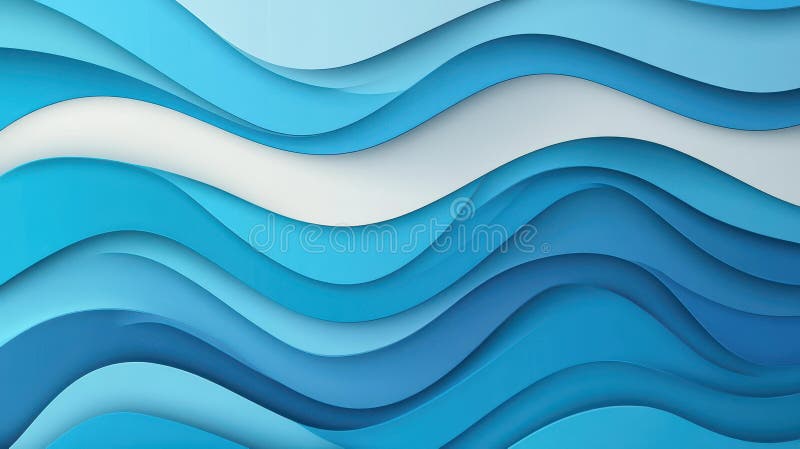 Vivid Blue Gradient Waves Create a Dynamic Backdrop, Perfect for Modern ...
