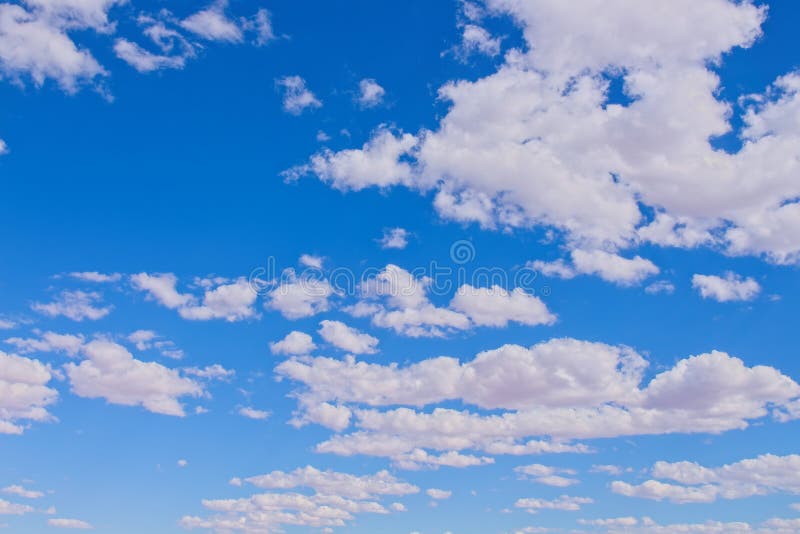 Vivid Blue Sky Filled with White Clouds Stock Photo - Image of vivid, cloud: 260834790