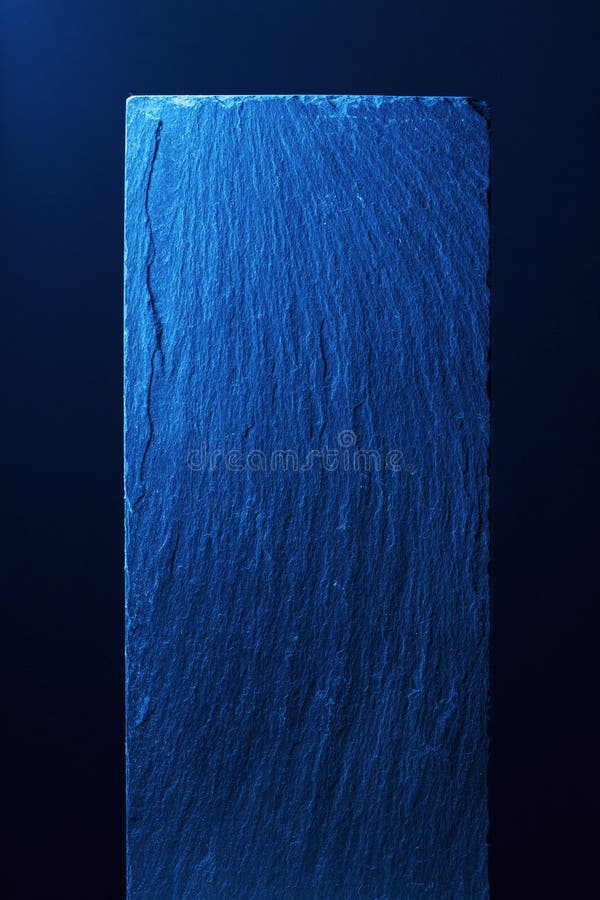 Vivid Blue Textured Slab Against a Blue Background. Stock Image - Image ...