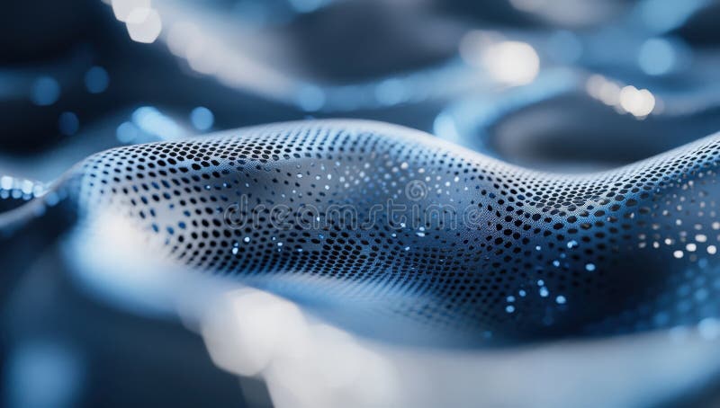 A Vivid Blue Wave of Particles is Gracefully Moving in the Dark Night ...