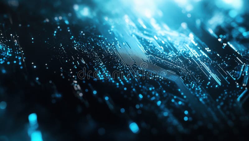 A Vivid Blue Wave of Particles is Gracefully Moving in the Dark Night ...