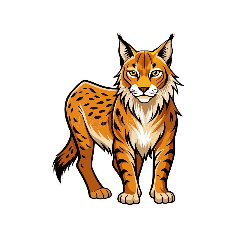 Vivid Bobcat Illustration for Projects Stock Illustration ...