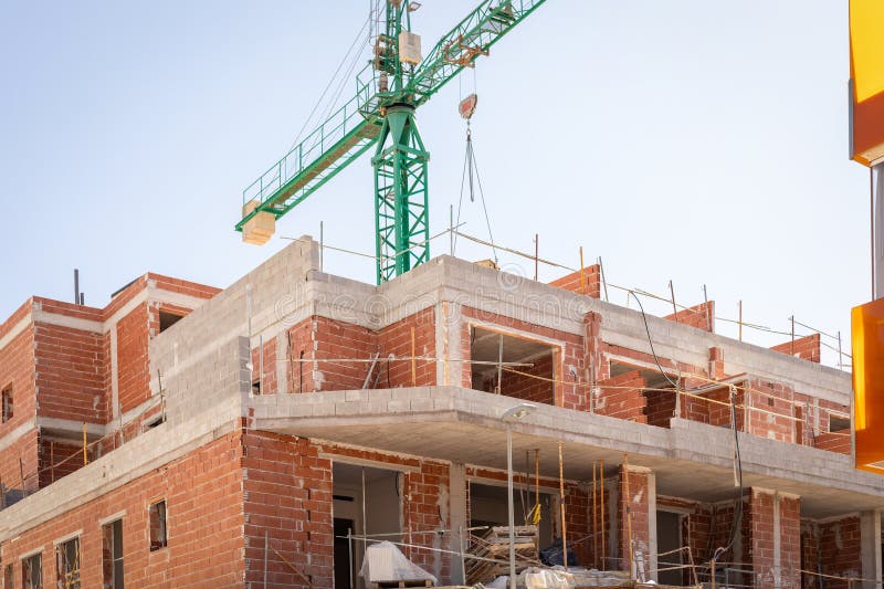 Vivid Capture of Construction Site Showcasing Building in Progress with ...