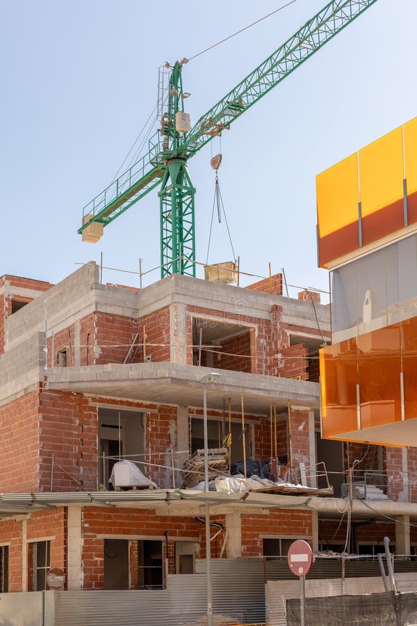 Vivid Capture of Construction Site Showcasing Building in Progress with ...