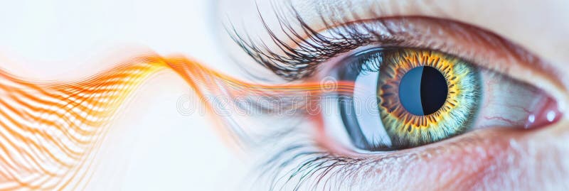 Close Up View of a Vibrant Human Eye Showcasing Intricate Details and ...