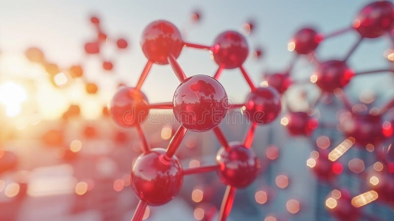 Molecular Complexity: a Close-Up View of Atomic Structure Stock ...