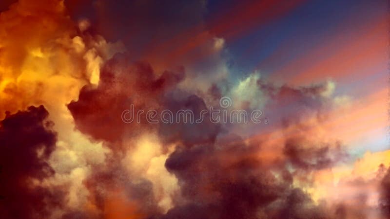 Vivid clouds in the sky stock video. Video of creativity - 221241347