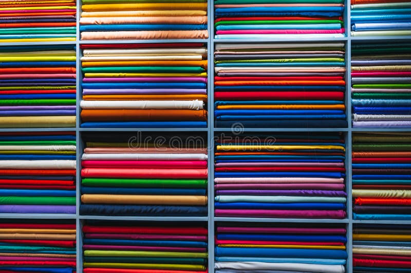 A Vivid Collection of Textile Samples. Samples of Fabrics for Sewing ...