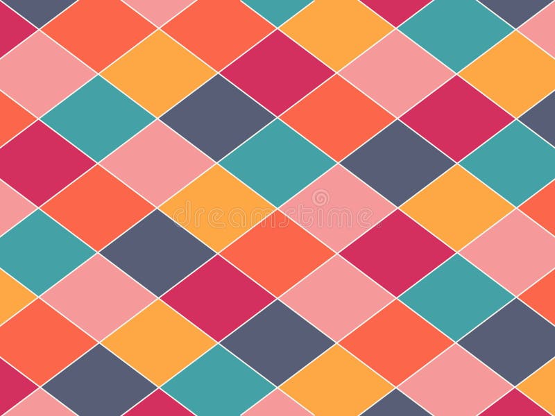 Vivid color diagonal grid stock illustration. Illustration of graphic ...