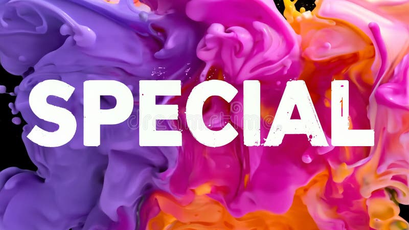 Vivid Color Explosion with Bold Typography Animation Stock Video ...