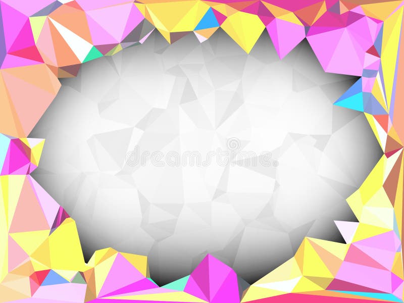 Vivid Color Polygonal Background with Space for Adding Text Stock ...