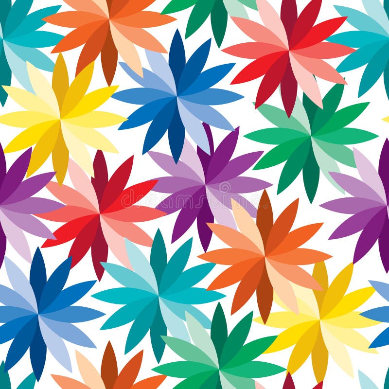 Seamless vivid pattern stock vector. Illustration of floral - 99011034