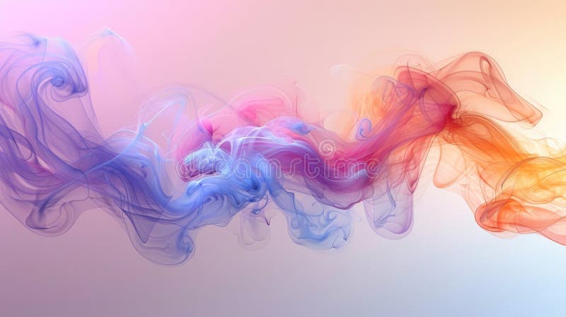 The Vivid Colors of the Abstract Smoke Swirls Create a Beautiful and ...