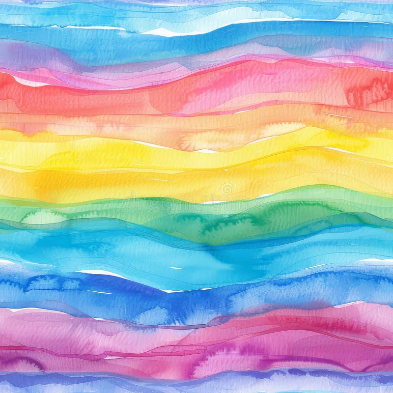 Vivid Colors Bleed Together in a Beautiful Mess, Capturing the Ocean ...