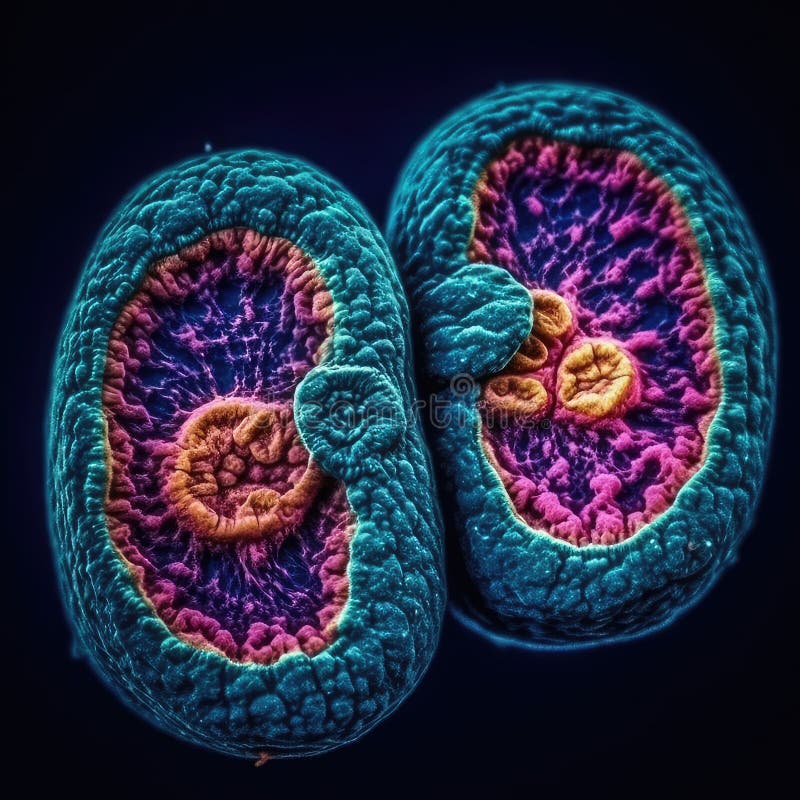 Vivid Colors of Cell Division: a Highly Detailed Electron Microscope ...