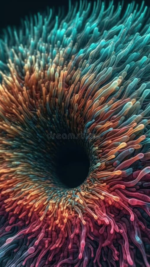 Vivid Colors of Cilia on a Cell Surface Viewed through a Highly ...