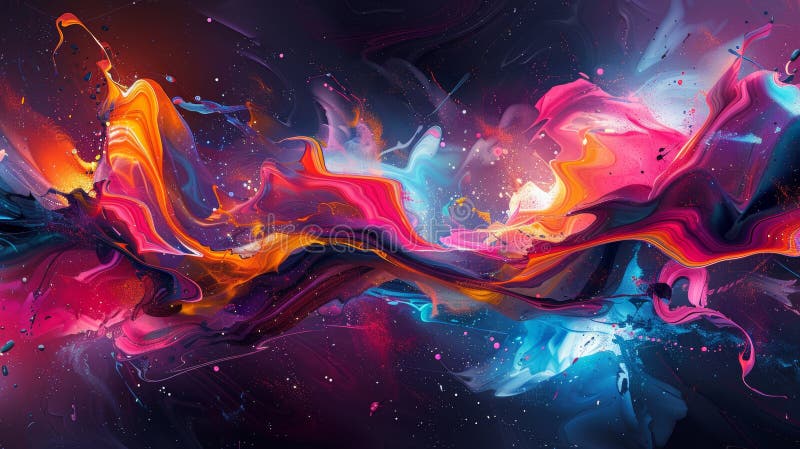 Vivid Colors and Dynamic Shapes Create a Sense of Movement and Energy ...