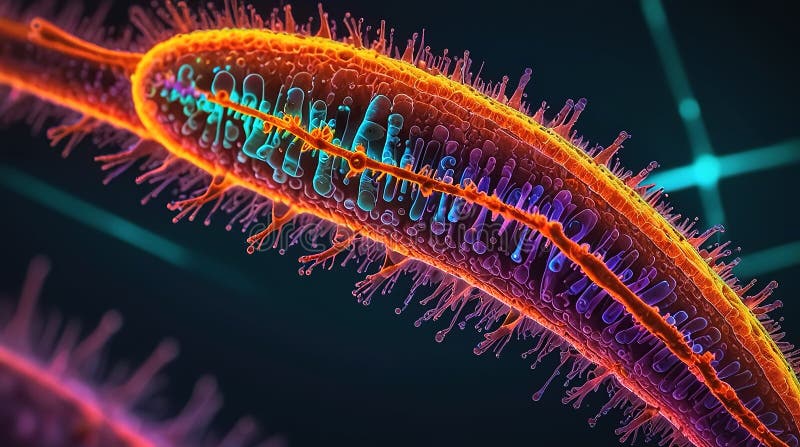 One Bacteriao of Mycoplasma Pheumoniama. Microscopic View Reveals ...
