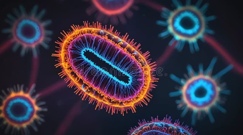 One Bacteriao of Mycoplasma Pheumoniama. Microscopic View Reveals ...