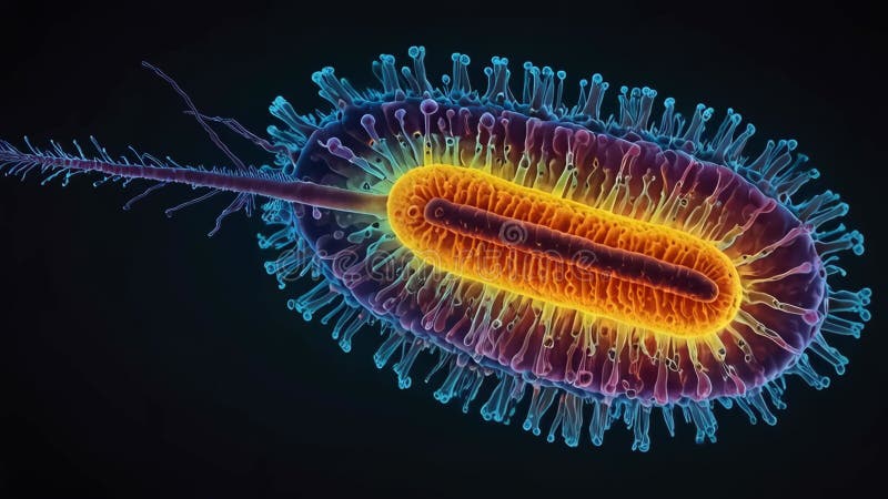 Vivid Colors Highlight the Intricate Structure of a Bacterium ...