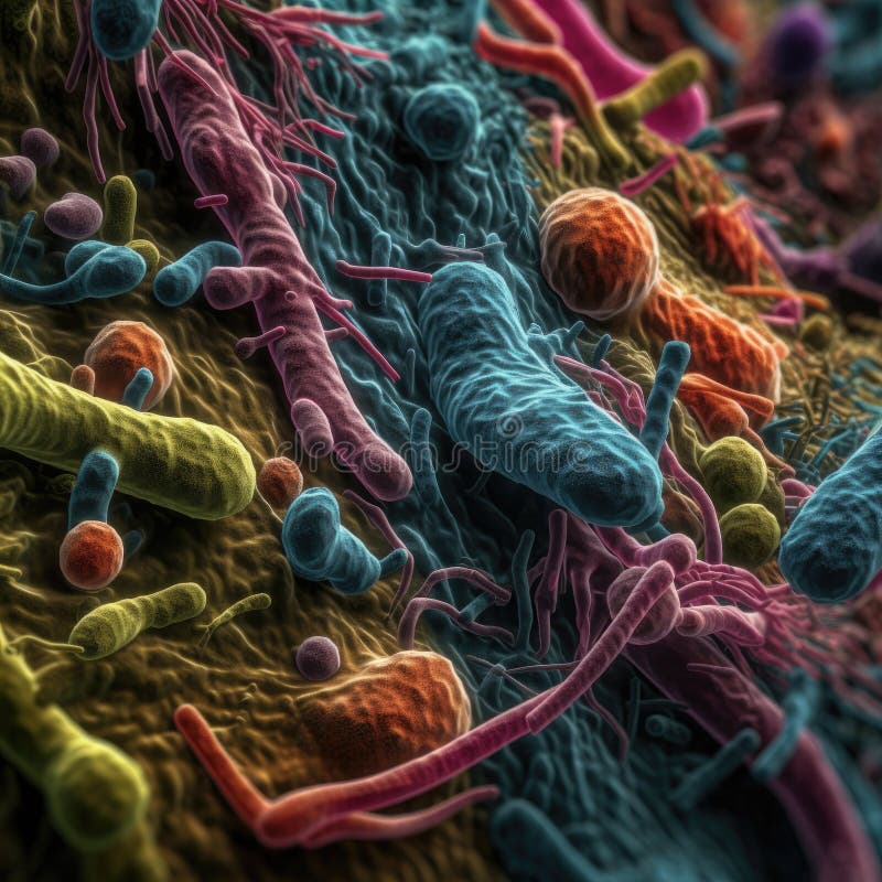 Vivid Colors of Microscopic Bacteria Viewed through an Electron ...
