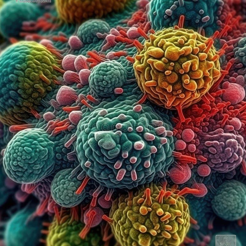 Vivid Colors of Microscopic Viruses in 4K Resolution. Perfect for ...