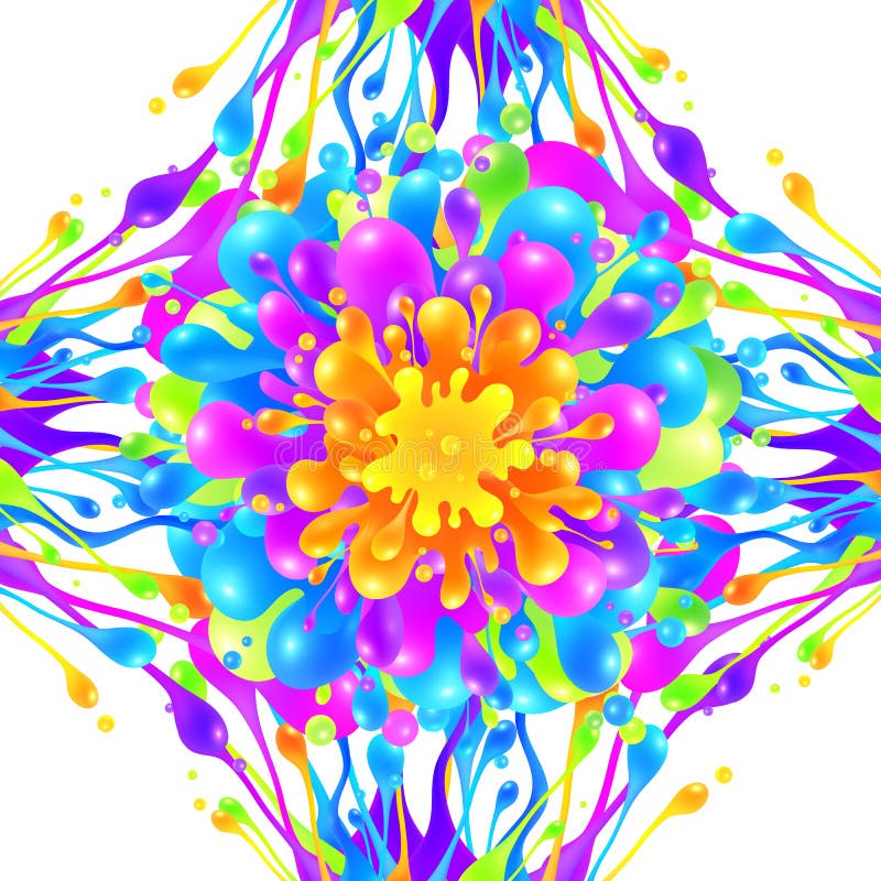 Vivid Colors Bright Tropical Flowers Vector Stock Vector - Illustration ...