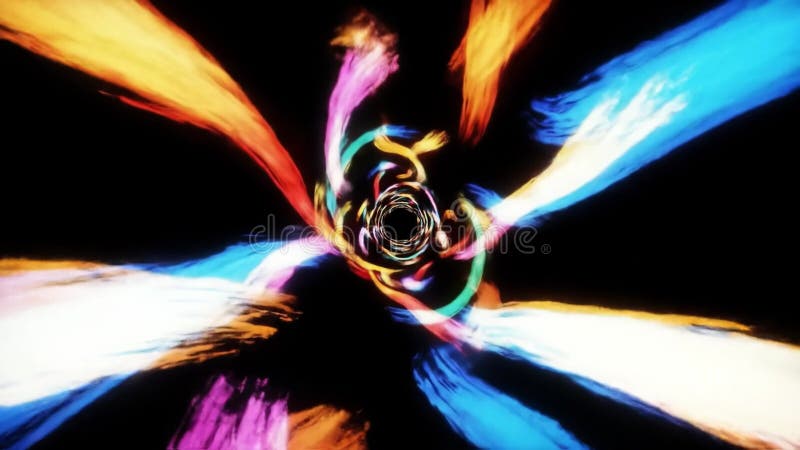 Colorful Swirling Patterns Create Mesmerizing Effects in Dynamic Light ...