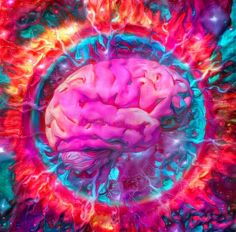 Brain Radiates stock illustration. Illustration of burst - 31178764