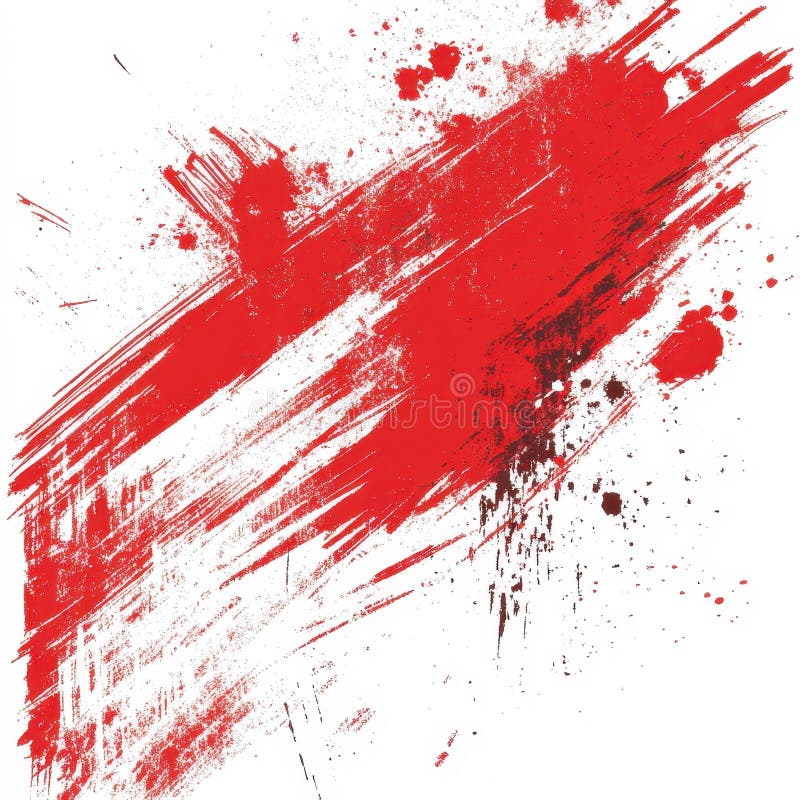 Abstract Red Paint Splatter Design with Dynamic Streaks and Drips Stock ...