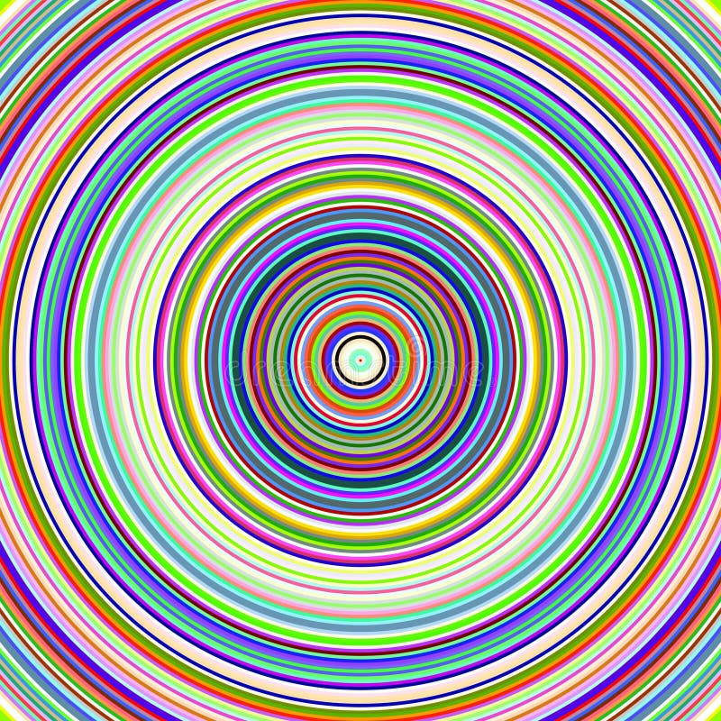 Vivid Concentric Circles Share a Single Center Creating a Nearly ...