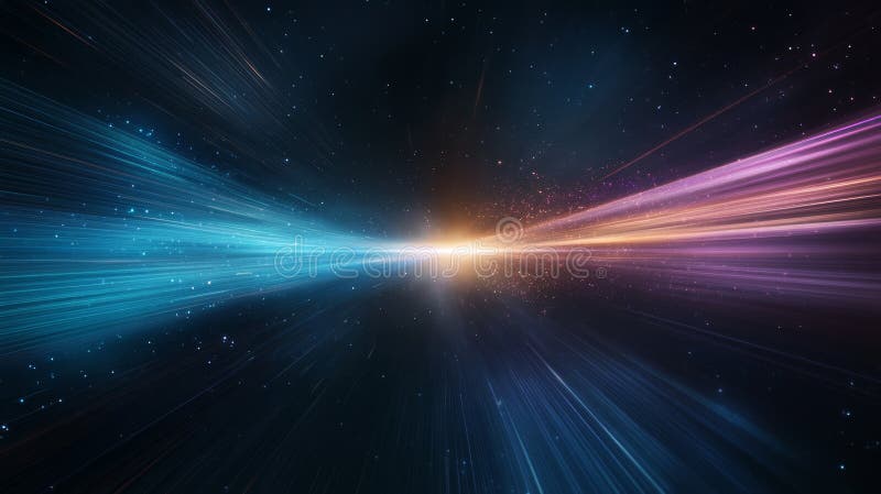 Vivid Cosmic Rays Burst through Space, Creating a Stunning Light ...