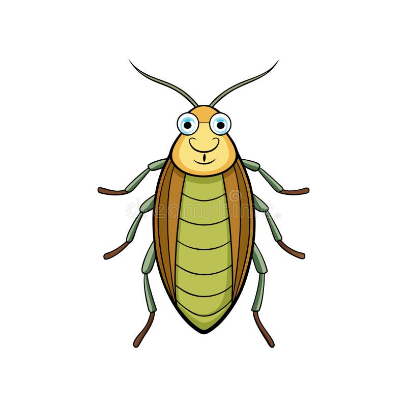 Vivid Creeping Water Bug Detailed Artwork Stock Illustration ...