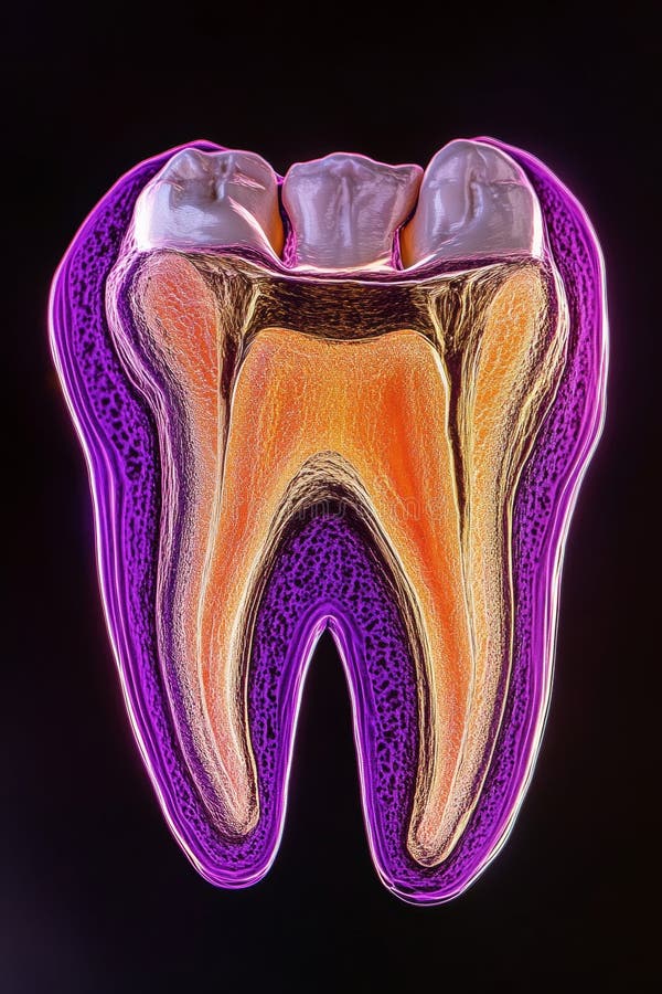 A Vivid Cross-section of a Tooth Reveals Its Complex Structure ...