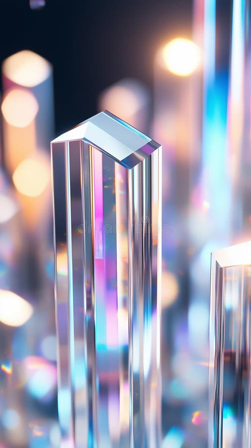 Vivid Crystals Catch and Refract Light, Creating a Stunning Visual ...