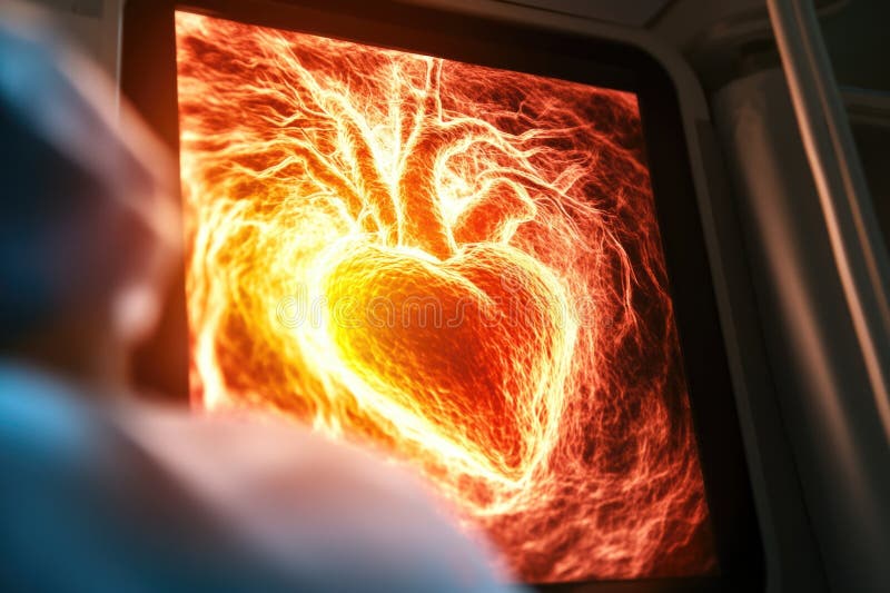 Vivid 3d Heart Visualization: Illuminated Arteries and Veins in Medical ...