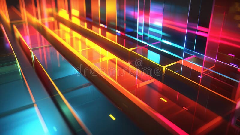 Vibrant 3D Bar Chart Infographic with Glowing Highlights and Modern ...