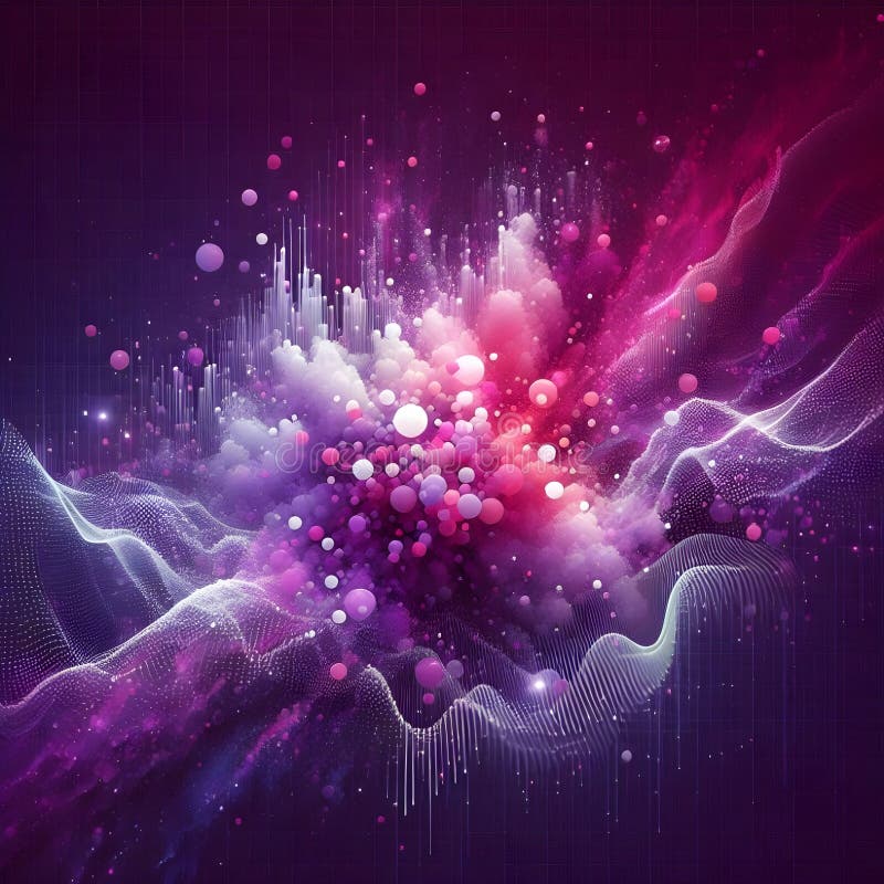 Vivid Data Universe stock illustration. Illustration of performance ...