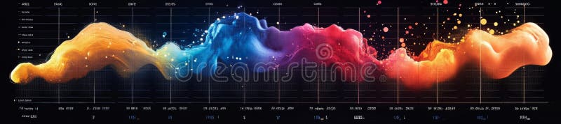Vivid Data Visualization Representing Health and Fitness Improvement ...