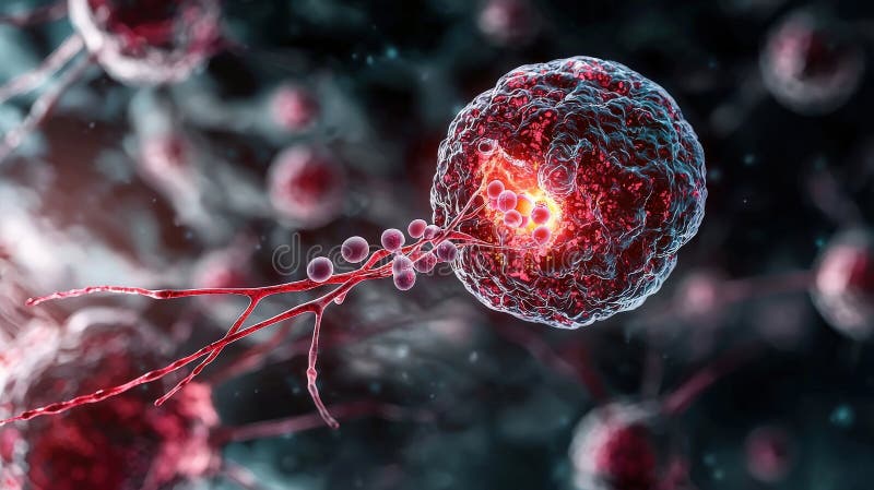 Exploring Cellular Biology Microscopic View of Cancer Cells Laboratory ...